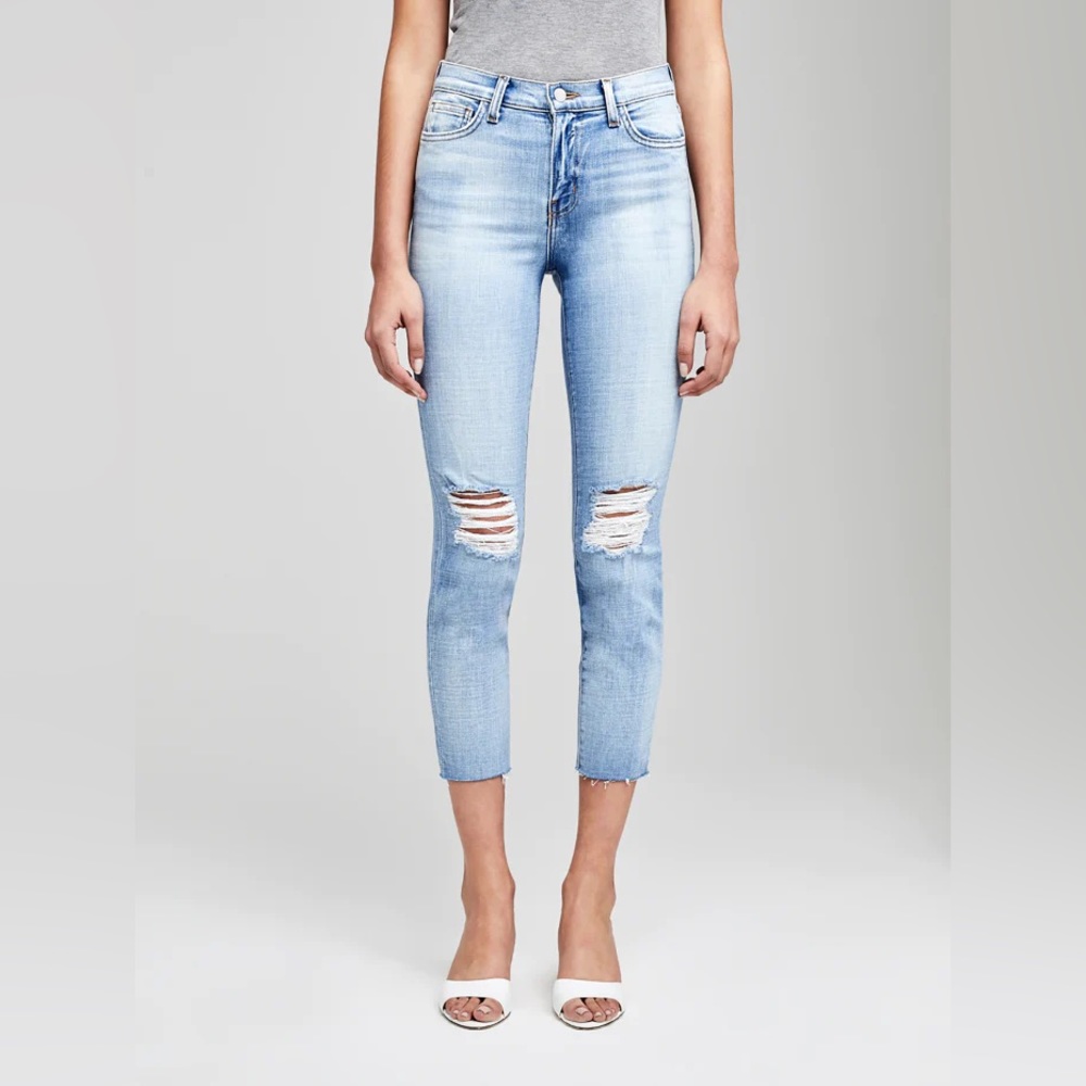 L’agence El Matador Slim High Rise Jeans In Dry Ice - Gem